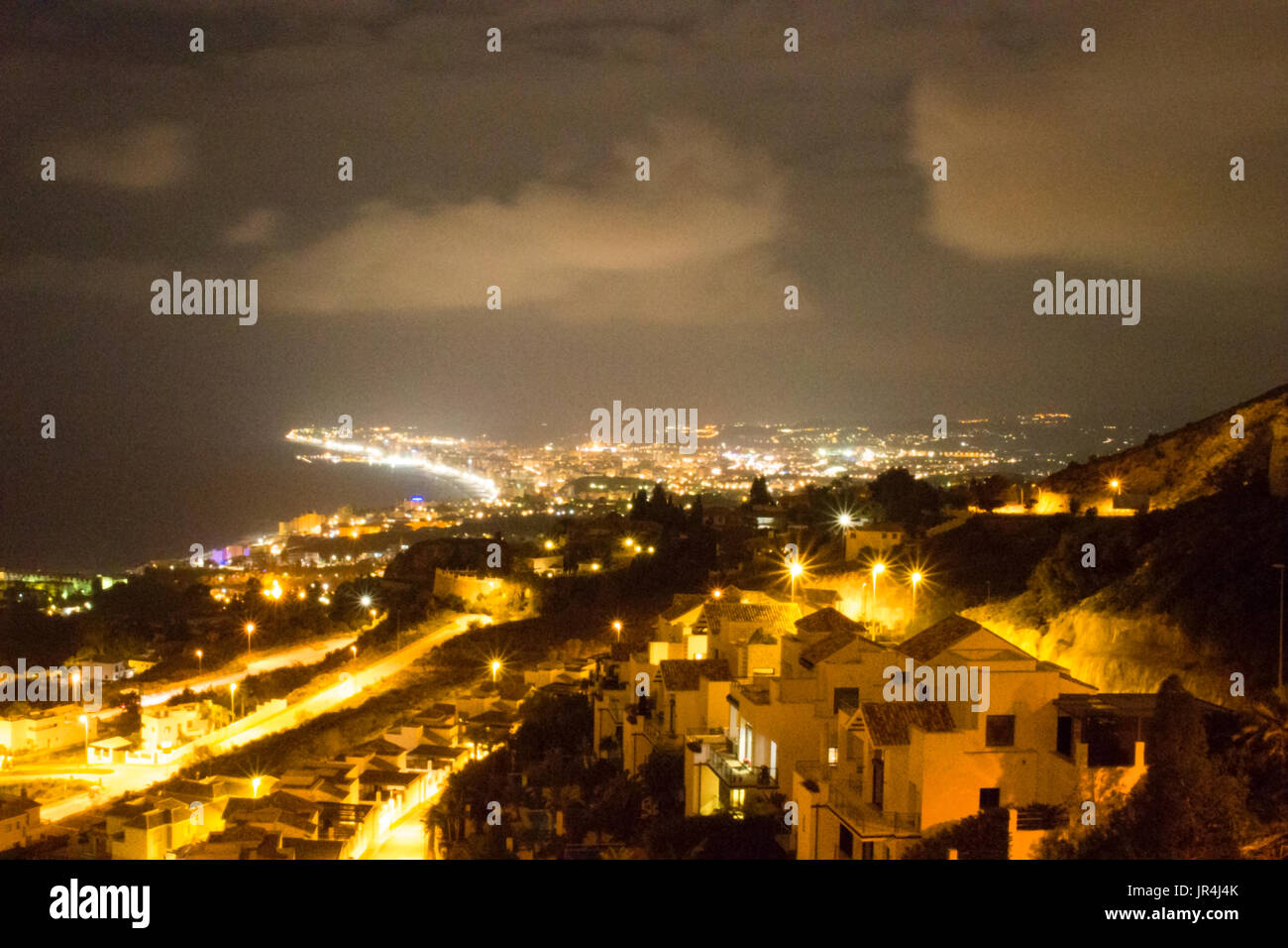 Night city. Beautiful night view. City and sea Stock Photo - Alamy