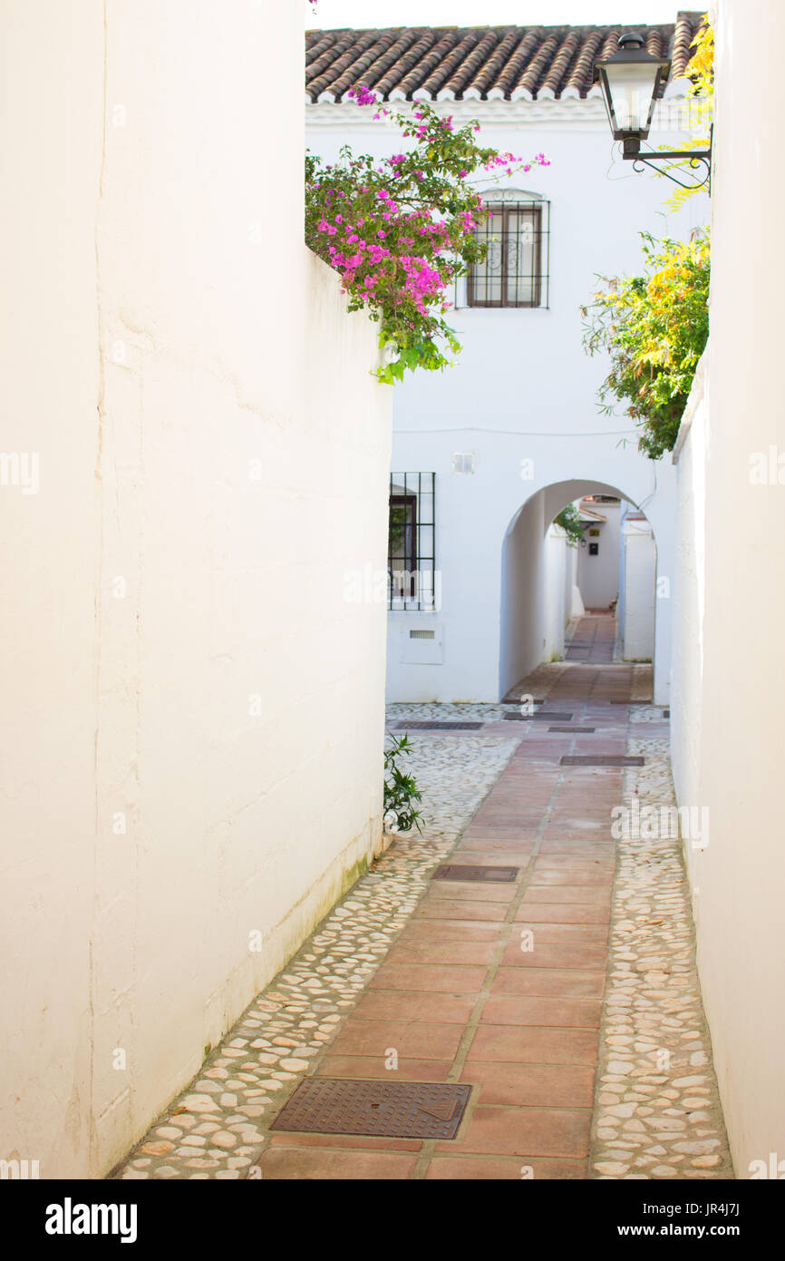 Typical spanish village street hi-res stock photography and images - Alamy