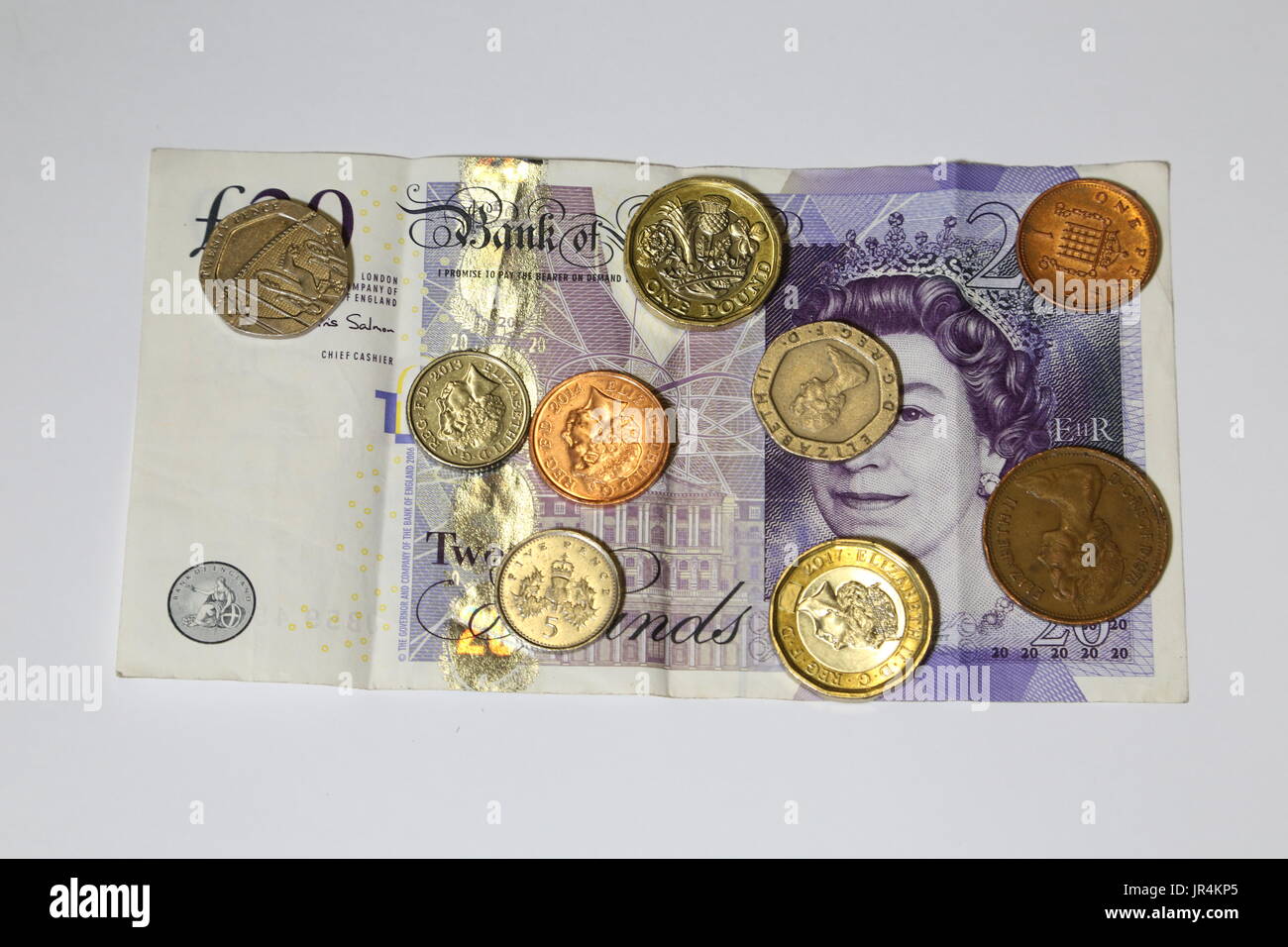 British coinage of the realm Stock Photo - Alamy
