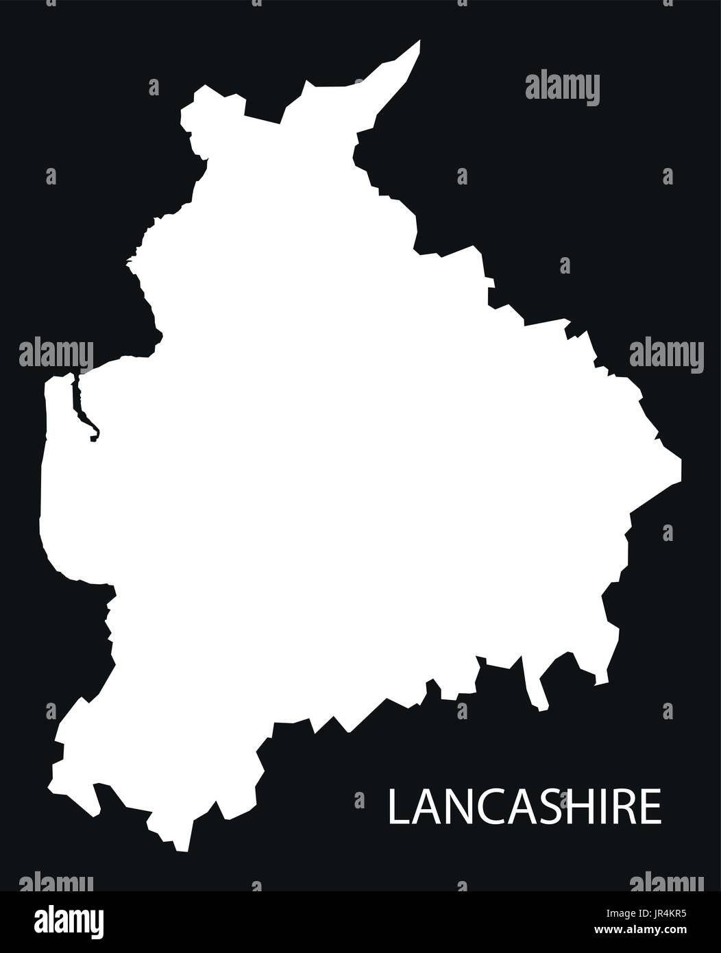 Lancashire uk map Stock Vector Images - Alamy