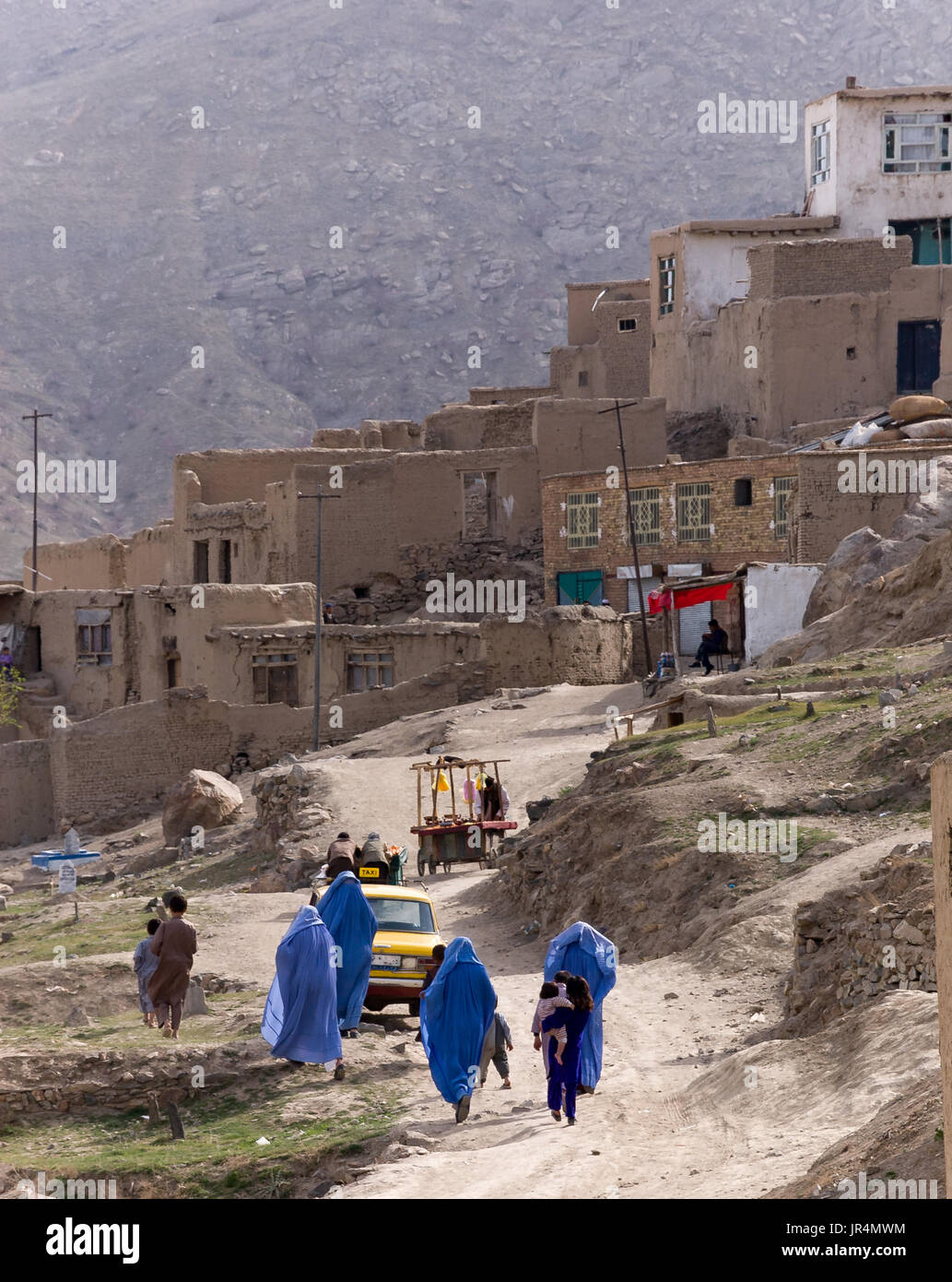 Women walking wearing burqas, Kabul, Afghanistan Stock Photo - Alamy
