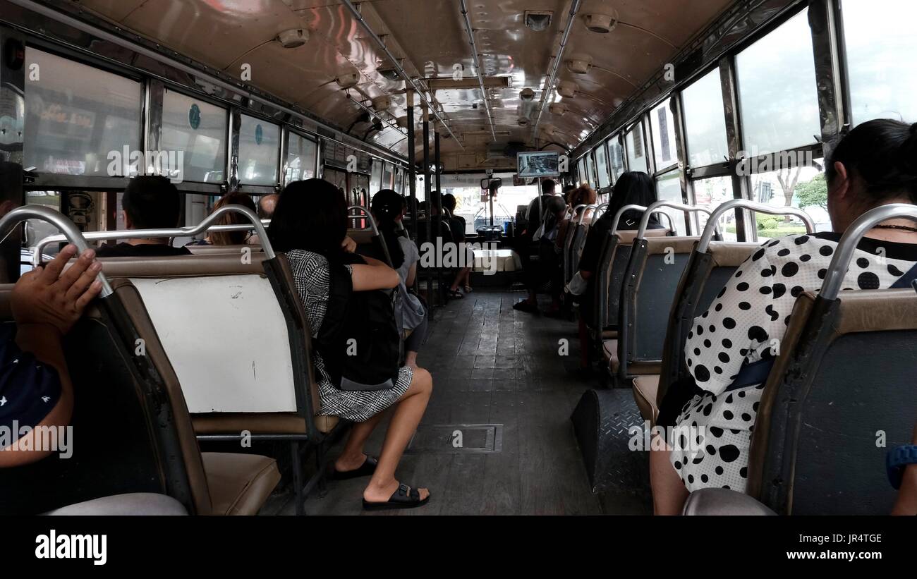 Inside city bus hi-res stock photography and images - Alamy