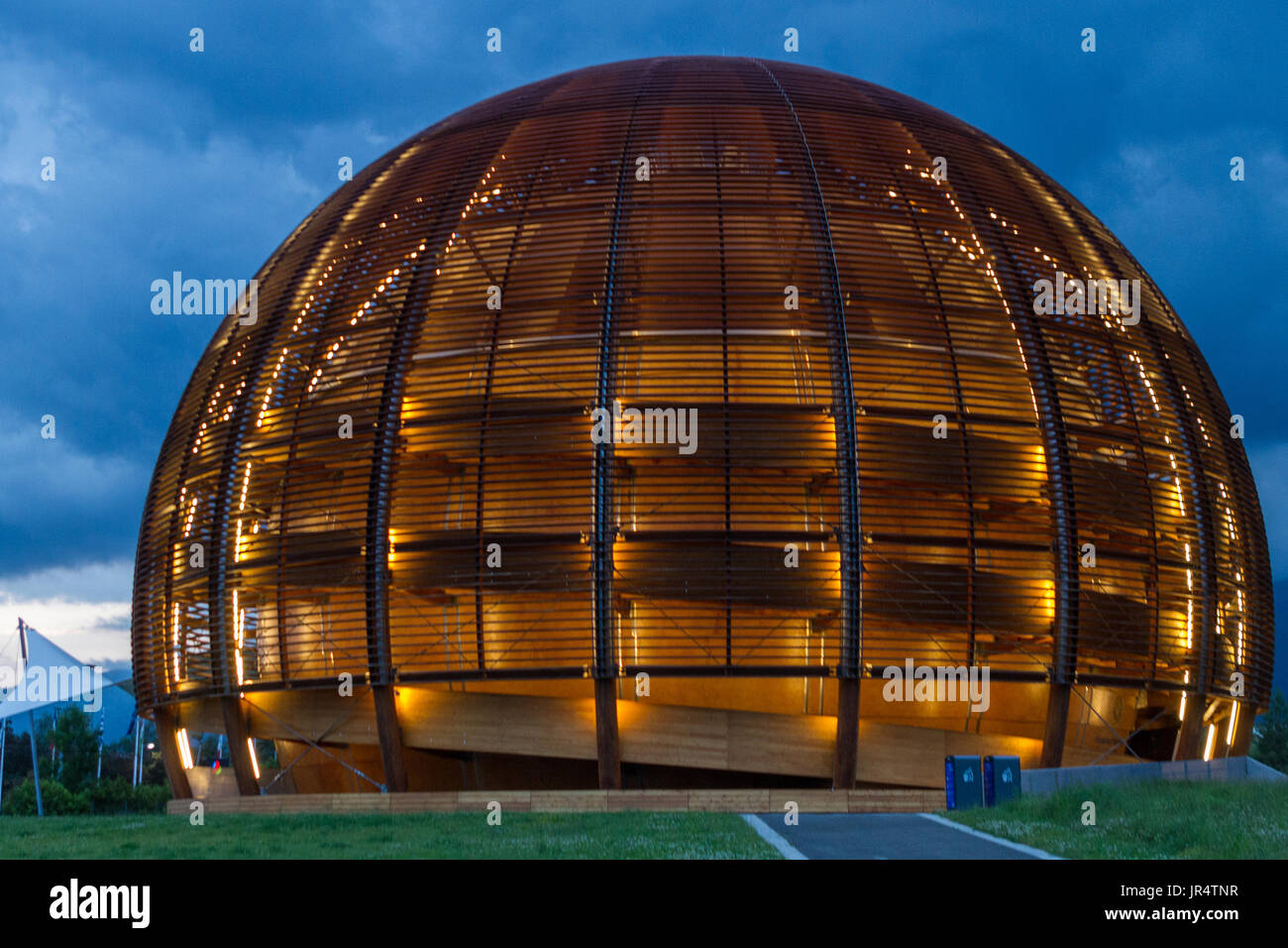 GENEVA, SWITZERLAND - JUNE 8, 2016: The Globe of Science & Innovation in CERN research center ...