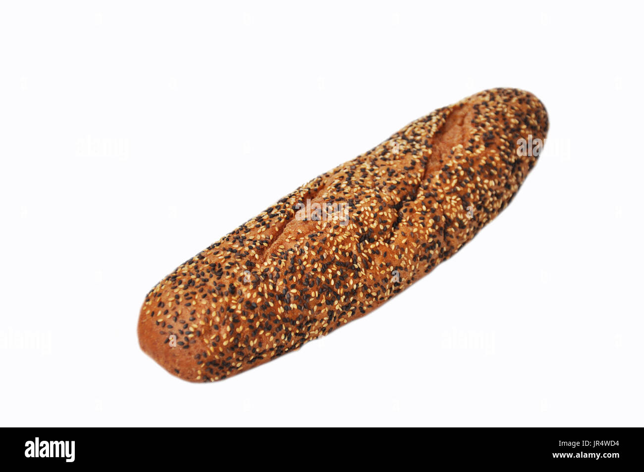 French bread on white background Stock Photo - Alamy