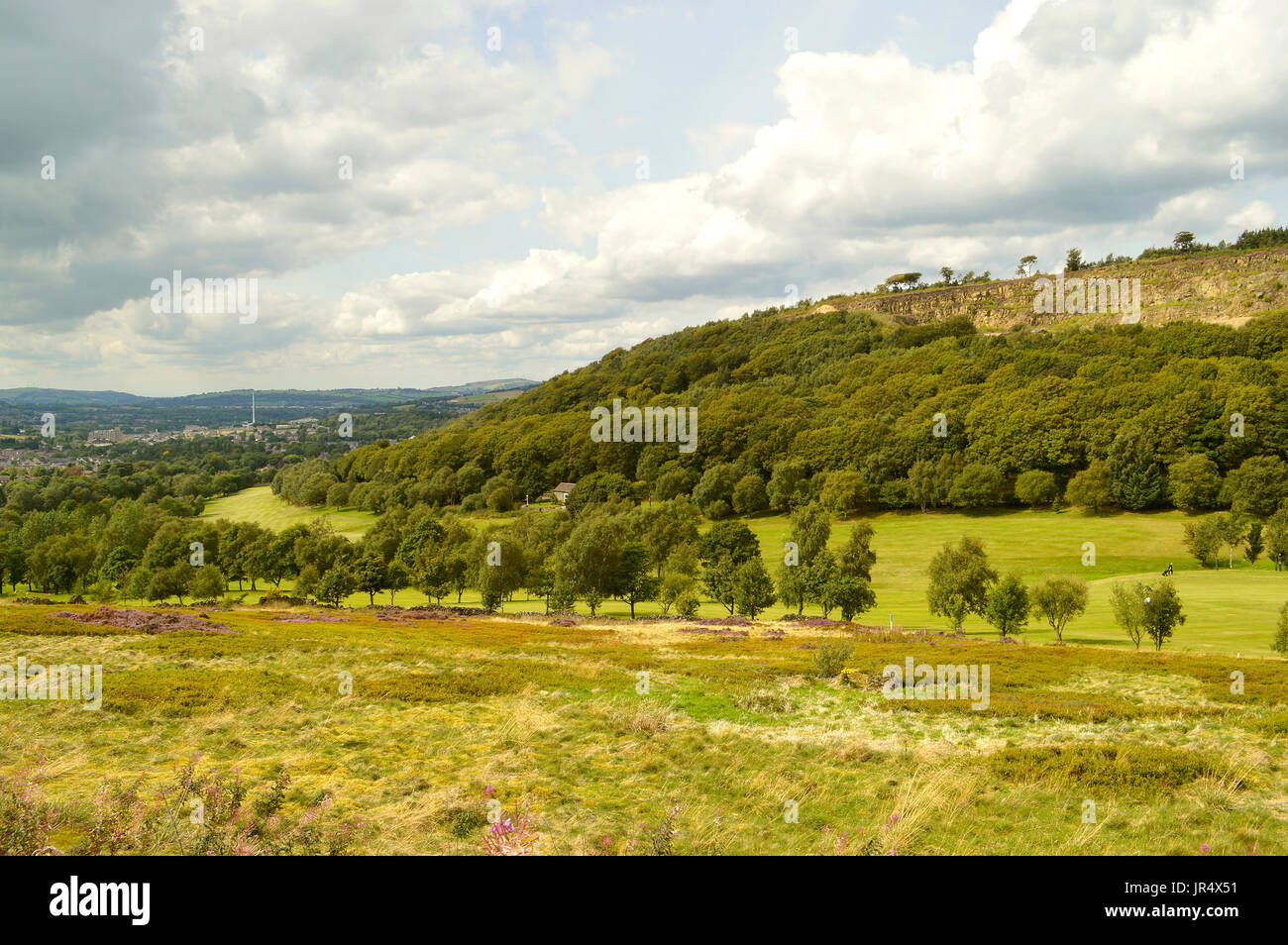 A view of Glossop golf course in the Peak District national park Stock ...