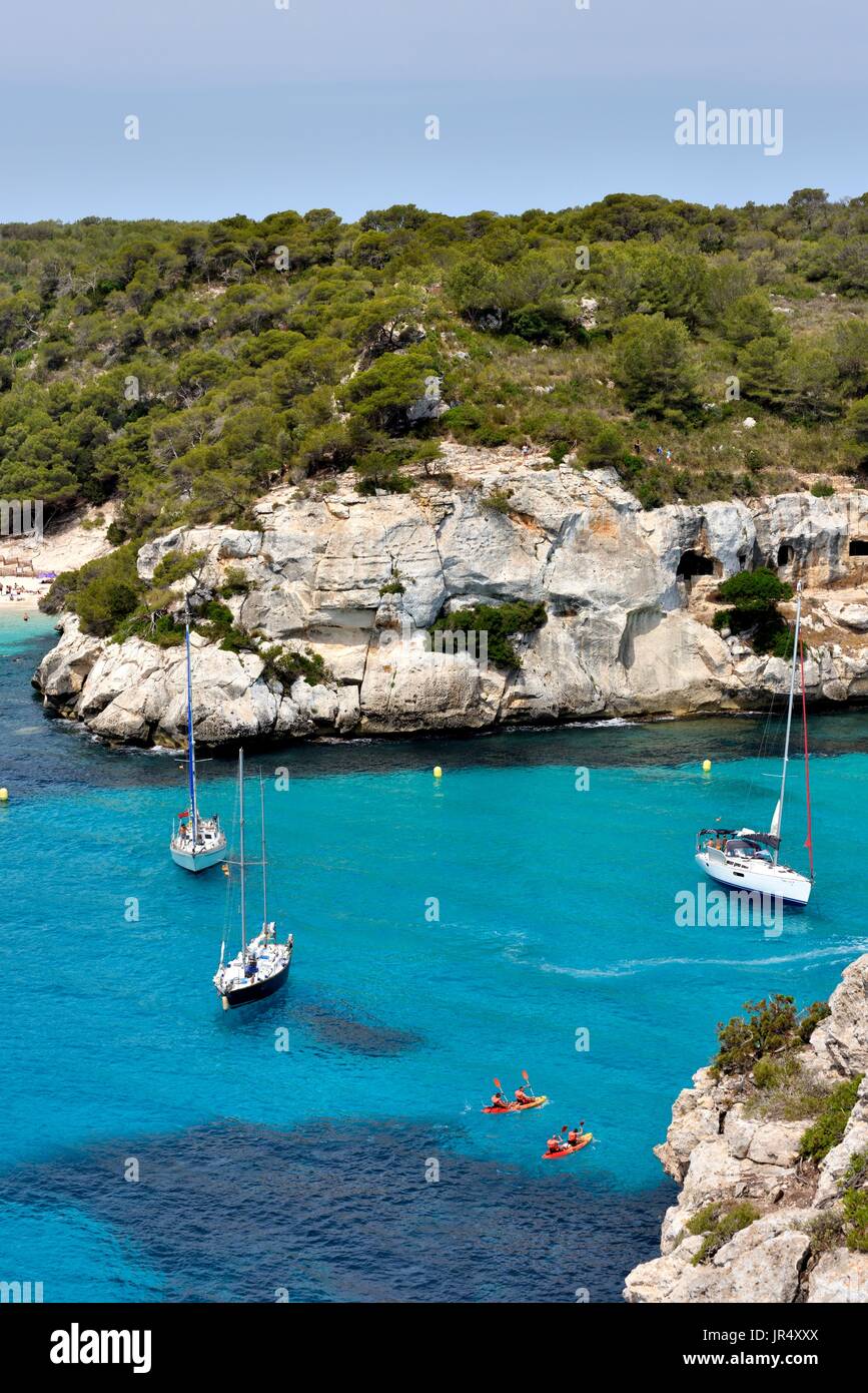 Menorca kayaking hi-res stock photography and images - Alamy