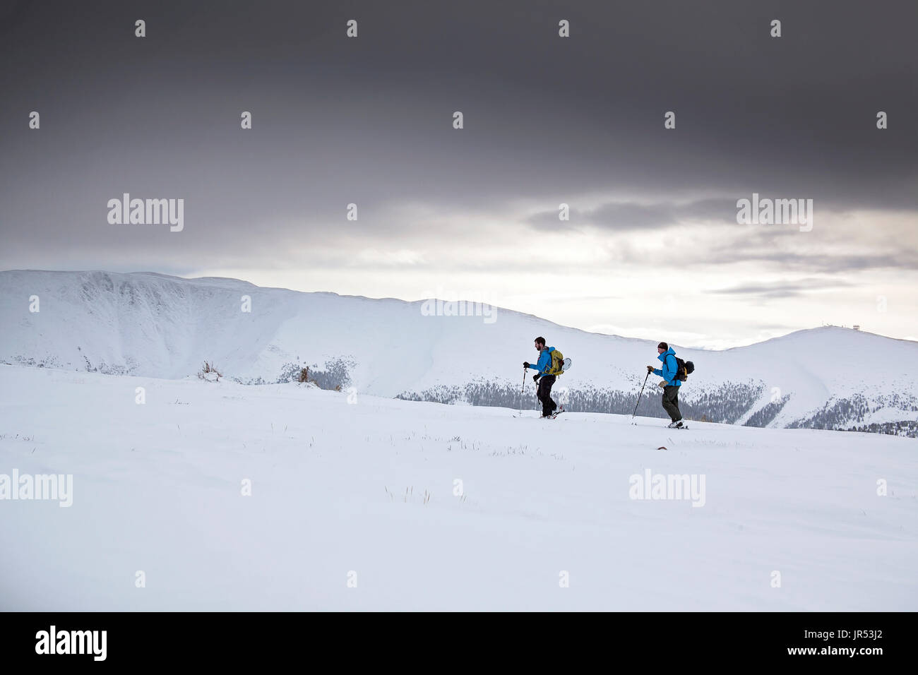 Sky with two men traversing hi-res stock photography and images - Alamy