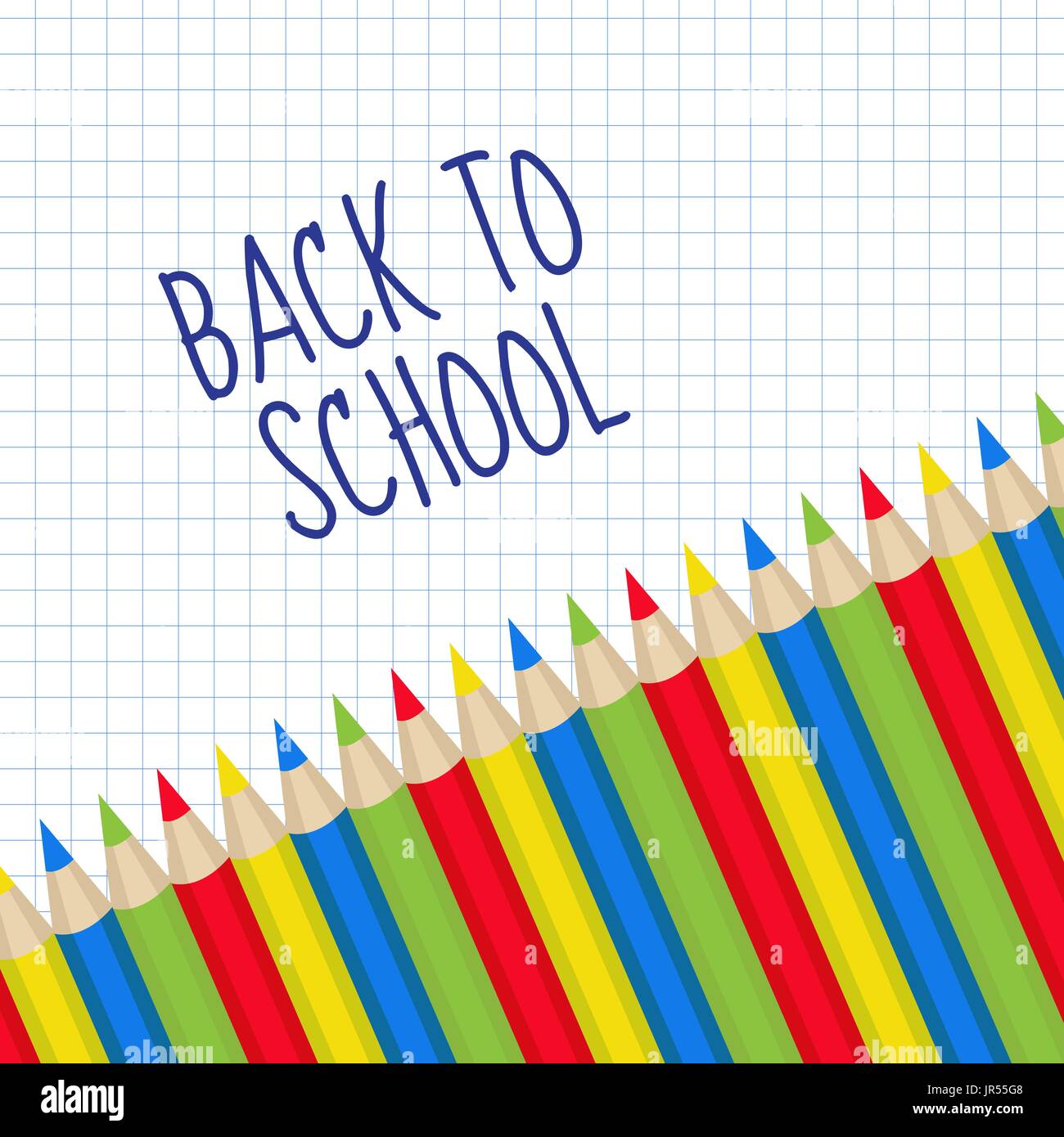 Welcome back school colour pencils hi-res stock photography and images ...
