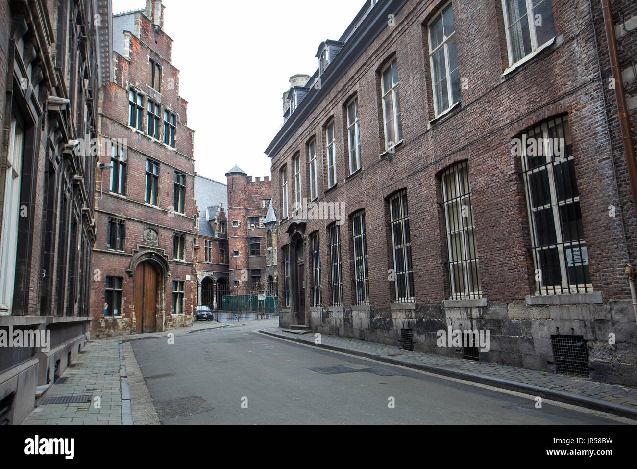 Ghent, Belgium - June 26, 2011: Belgian traditional buildings along the ...
