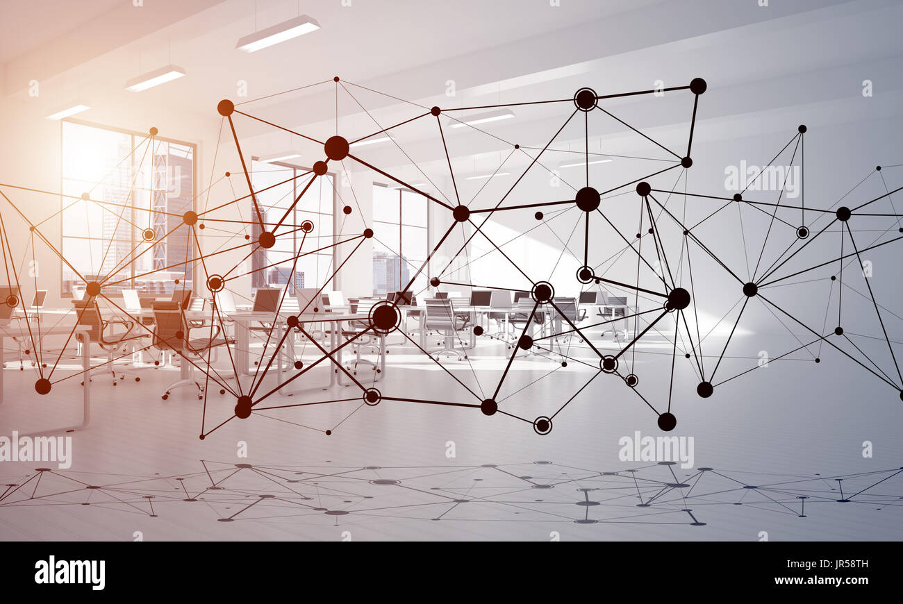 Networking and wireless connection as concept for effective modern ...