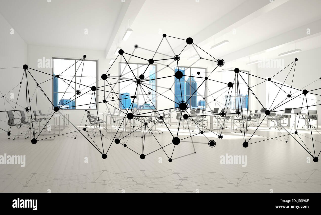 Networking and wireless connection as concept for effective modern ...