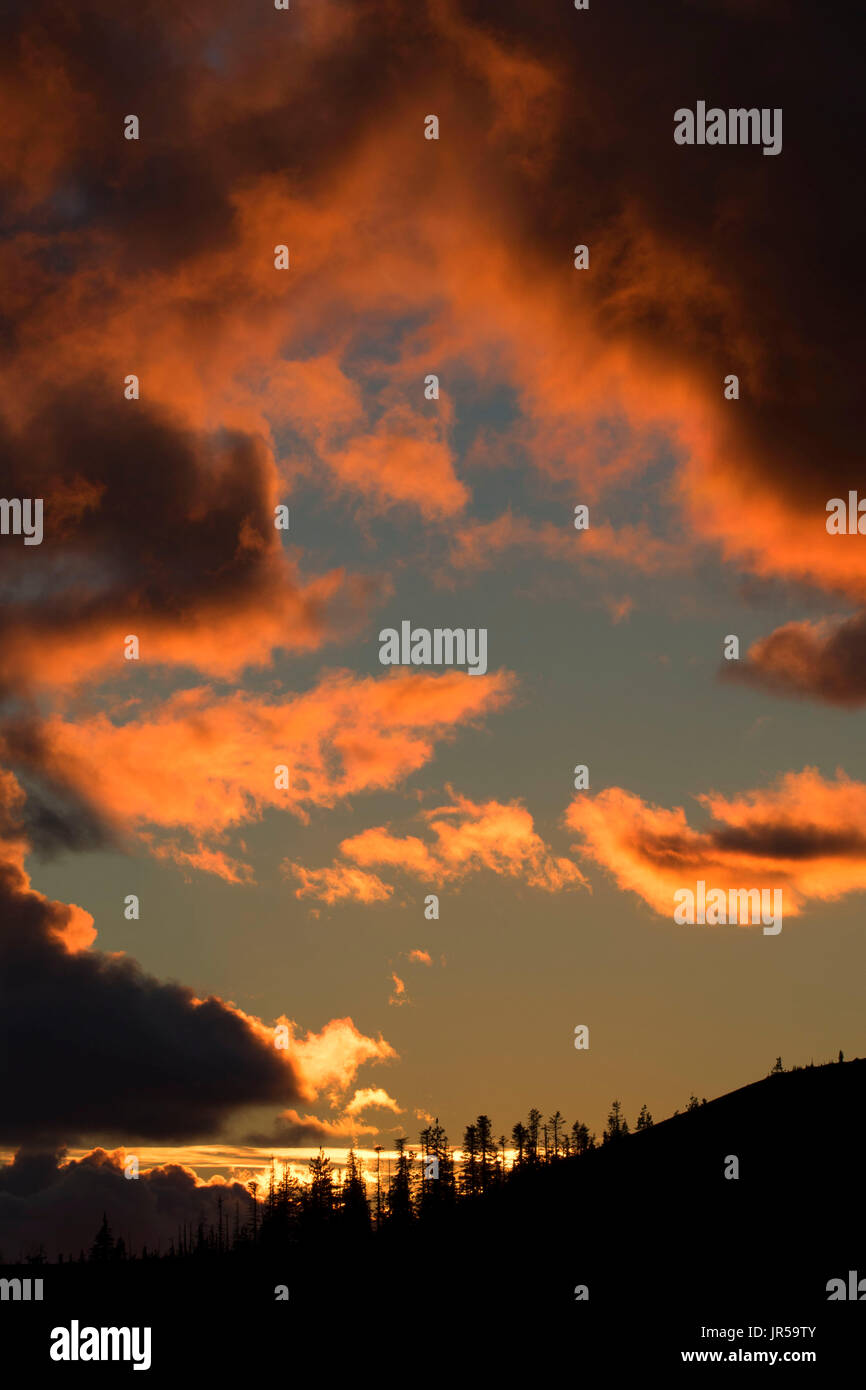 Sunset from McKenzie Pass, McKenzie Pass-Santiam Pass National Scenic ...
