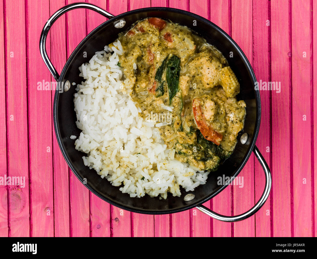 Chicken curry white rice hi-res stock photography and images - Alamy