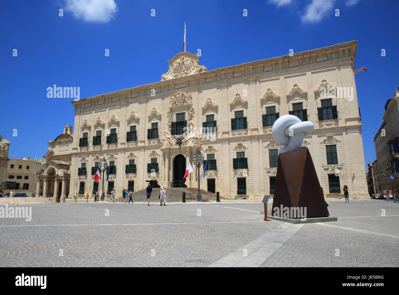 The Auberge de Castille, home to the Prime Minister's office, on ...