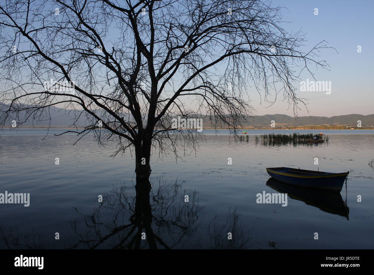 Romantic scene of Dojran lake, Macedonia Stock Photo - Alamy