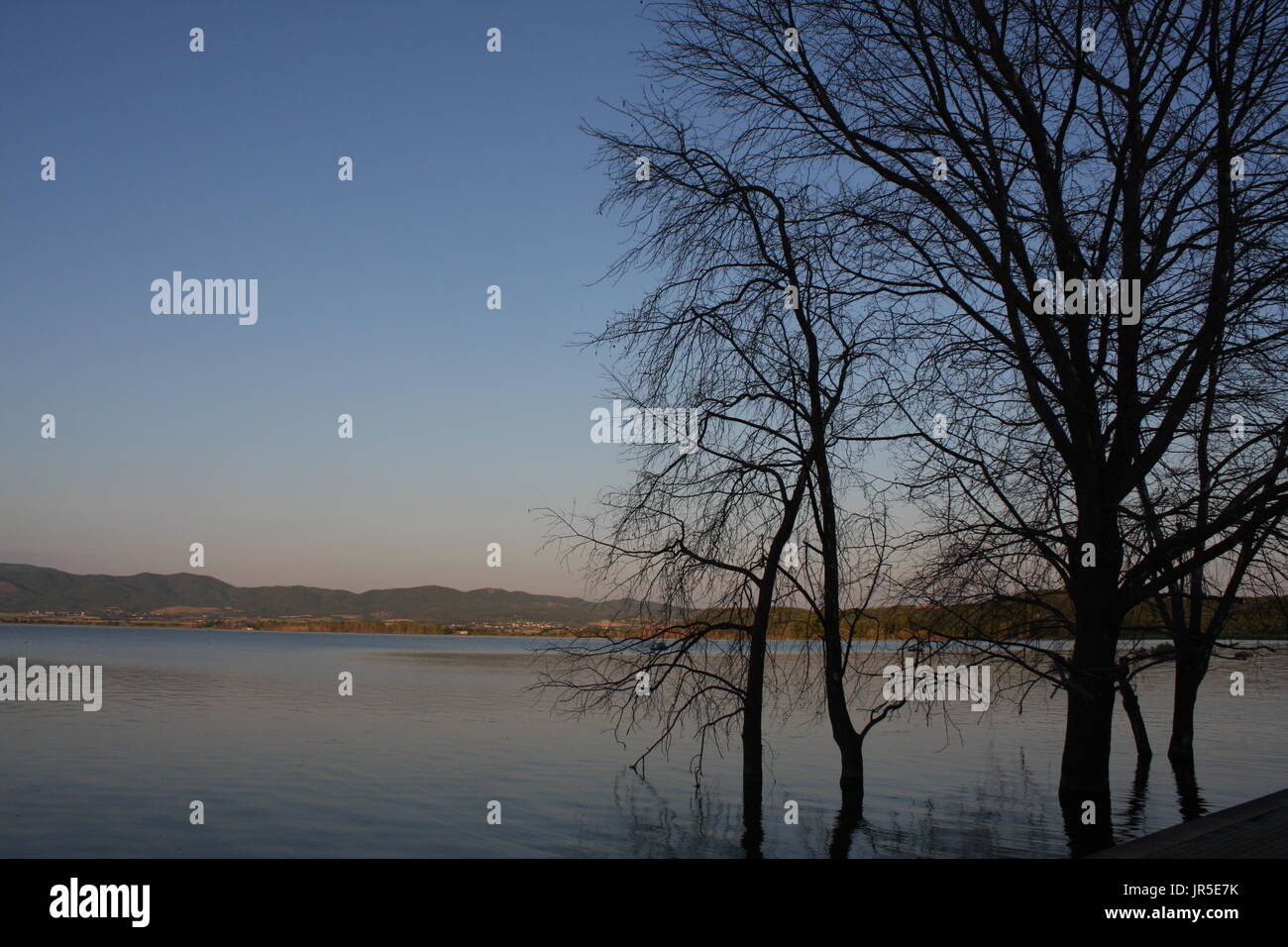 Romantic scene of Dojran lake, Macedonia Stock Photo - Alamy