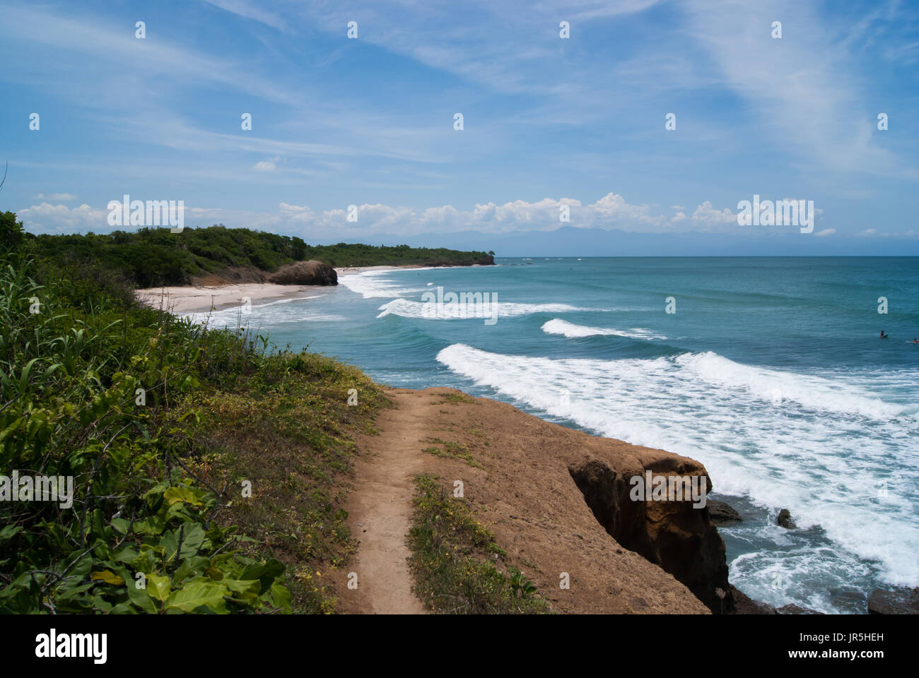 "La Lancha" beach near Punta Mita north of Puerto Vallarta, Mexico. It ...