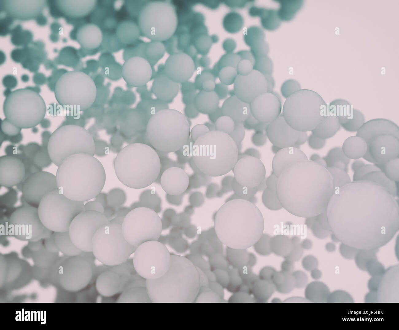 Abstract cluster of 3d spheres on white background Stock Photo - Alamy