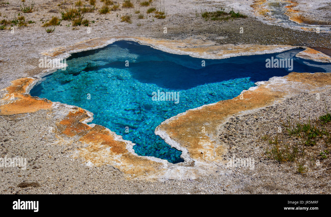 BLUE STAR SPRING. Pretty blue pool just behind Old Faithful ...