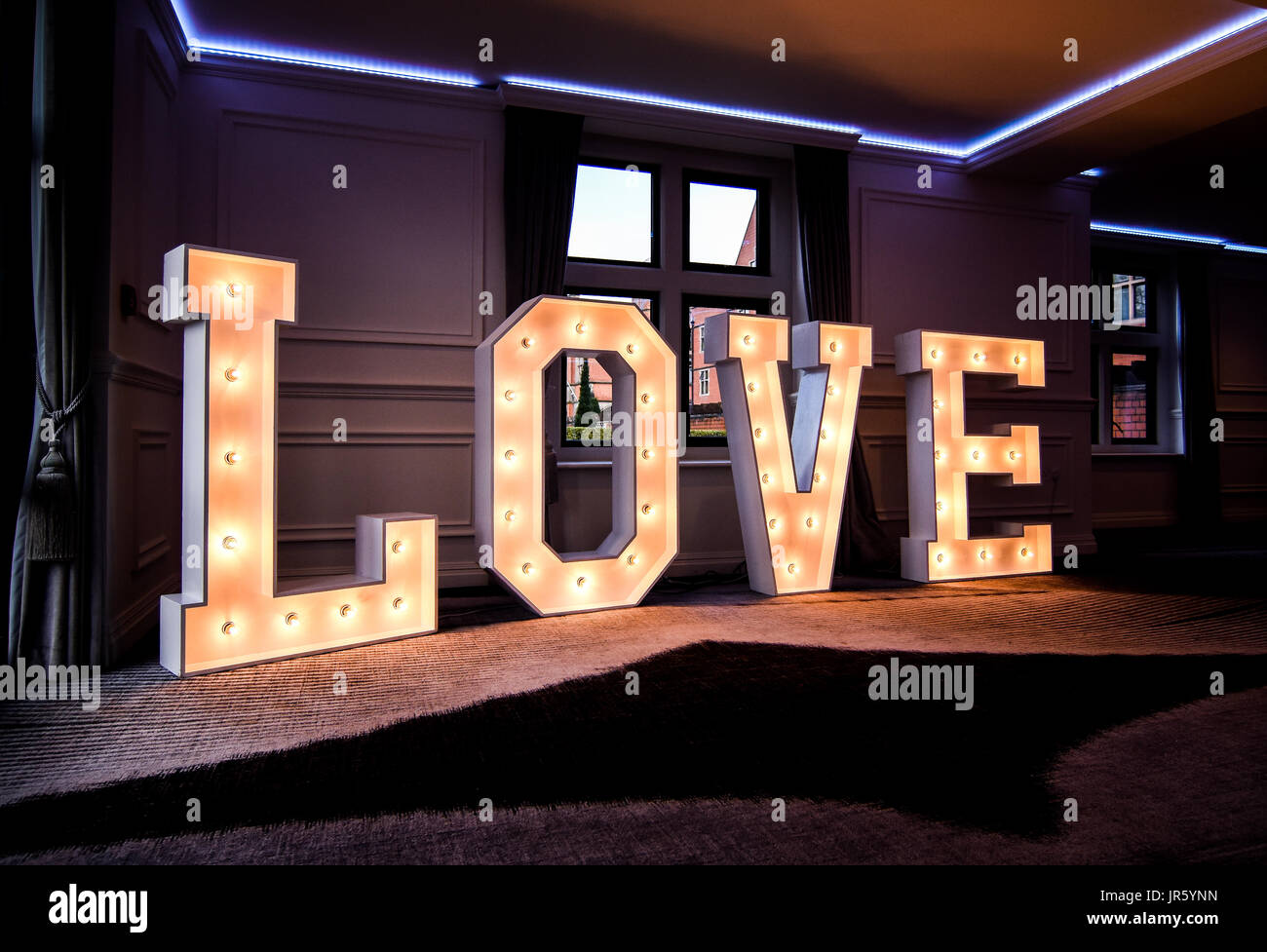 Display love lighting hi-res stock photography and images - Alamy