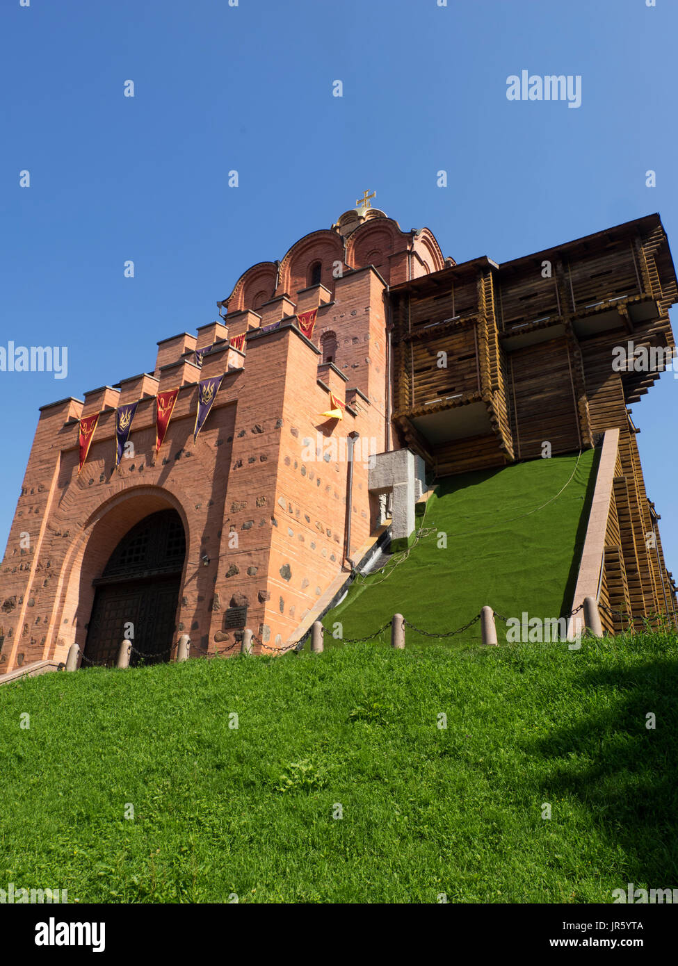Golden Gates of Kiev the site of the ancient gates to Kiev which is the ...