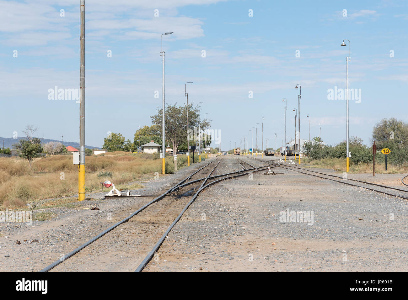 OTAVI, NAMIBIA - JUNE 20, 2017: The railway station in Otavi in the ...