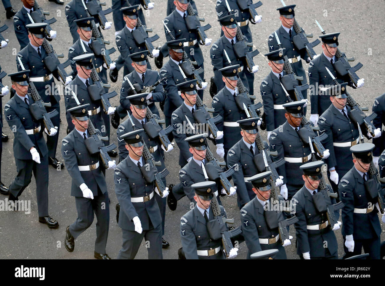 Members of the Royal Marines during the Royal Edinburgh Military Tattoo ...