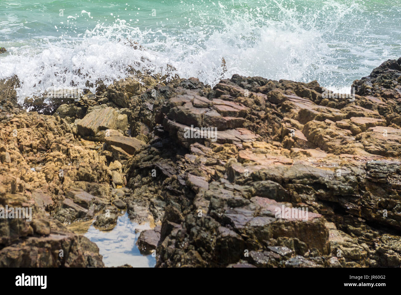Water forms and effects all over the beach sand Stock Photo - Alamy