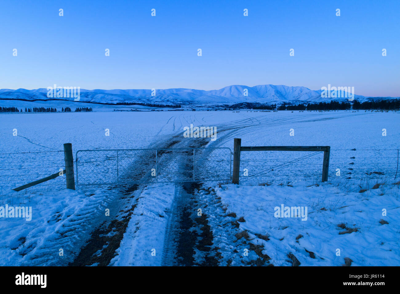 Farm fence aerial hi-res stock photography and images - Alamy