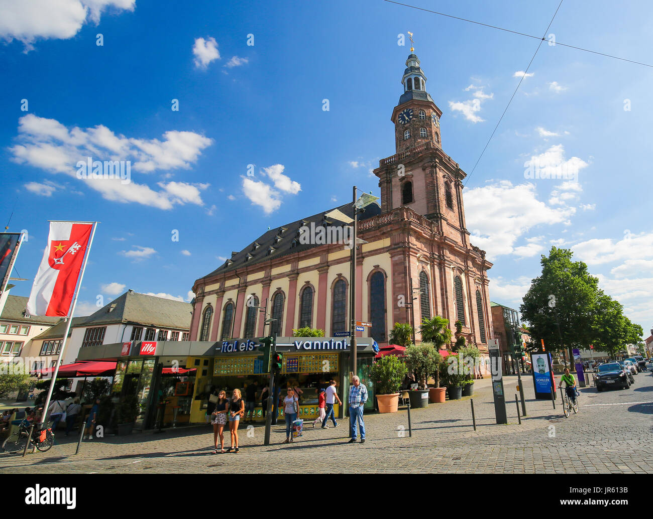 Holy Trinity Church, the largest Protestant church in Worms, Rhineland ...
