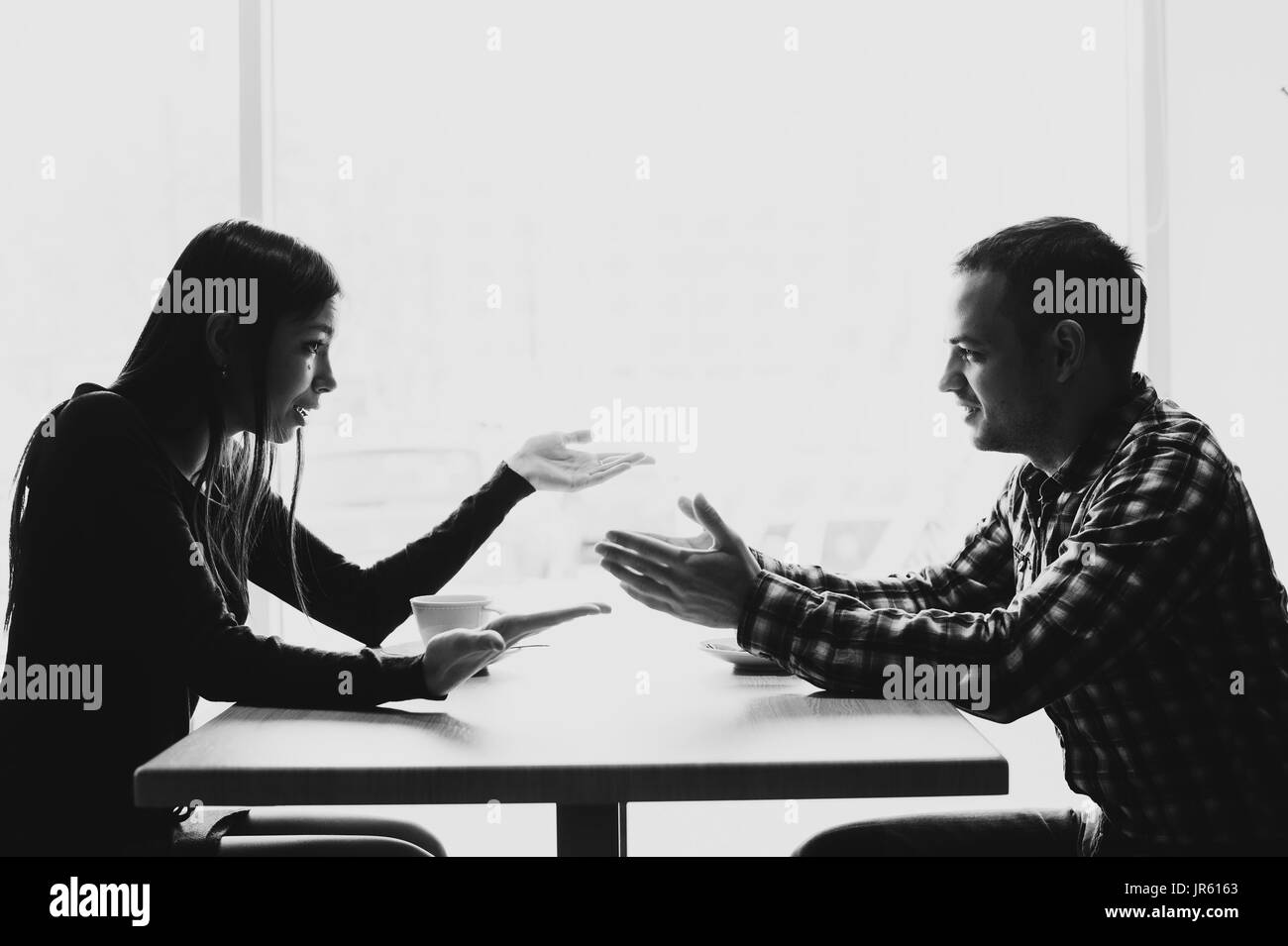 Black And White Photography People Talking