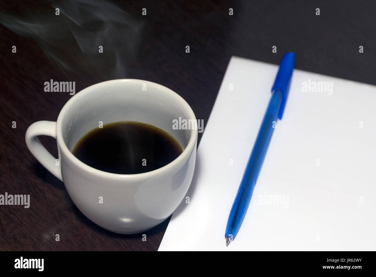 Espresso cup pen table hi-res stock photography and images - Alamy