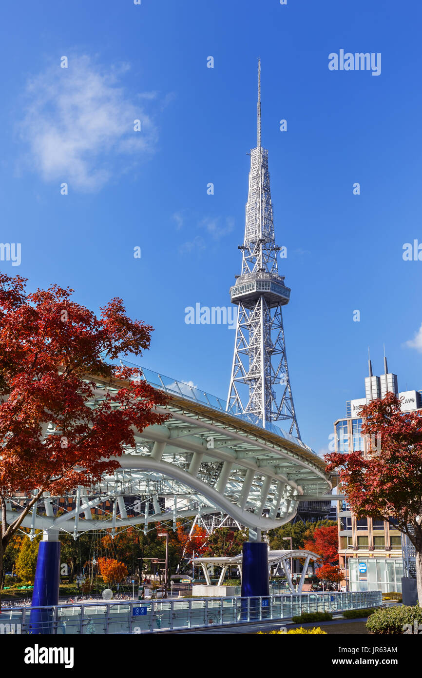 Nagoya Television Tower in Sakae district Stock Photo - Alamy