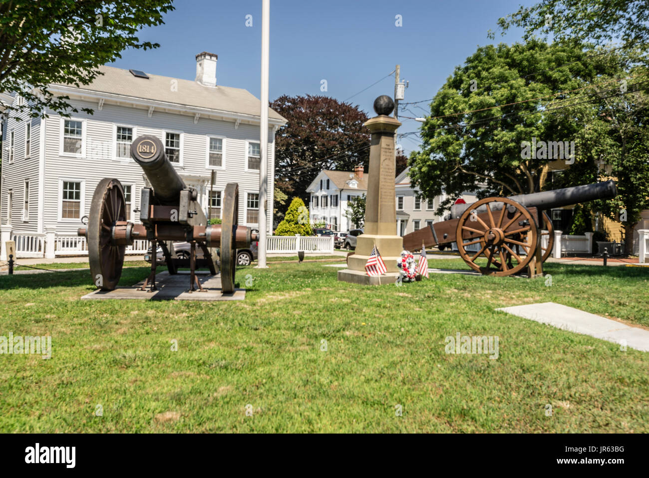Cannon Square Stonington, Connecticut, USA Stock Photo - Alamy