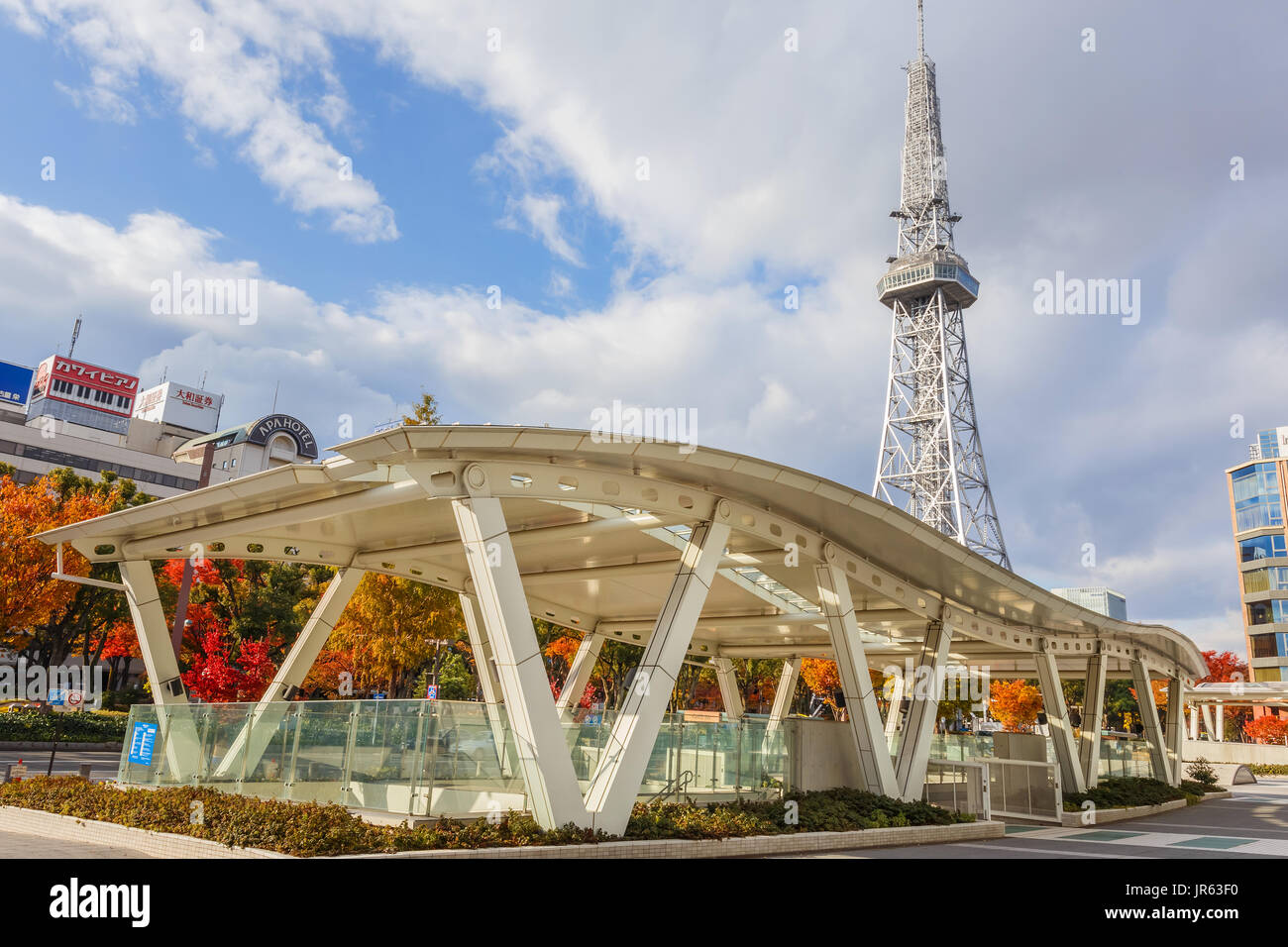 Nagoya Television Tower in Sakae district Stock Photo - Alamy