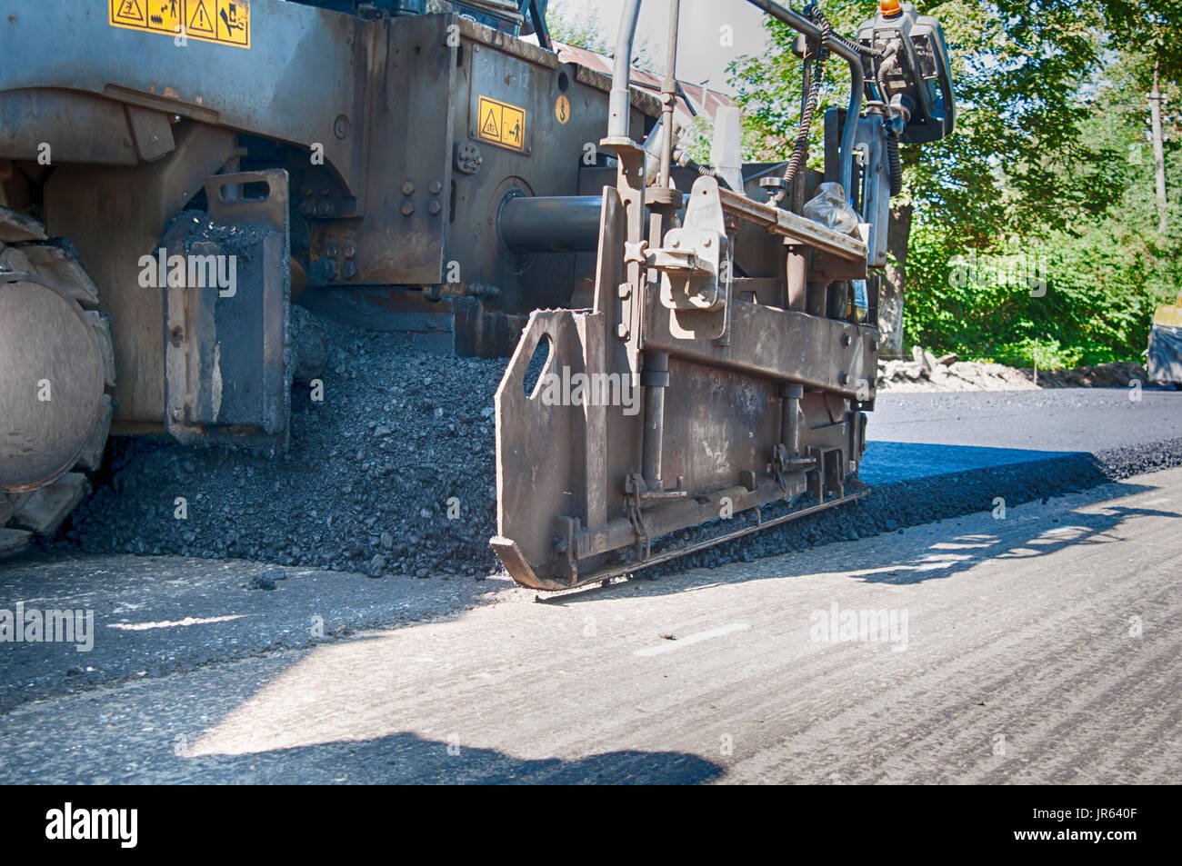 Asphalt paving truck hi-res stock photography and images - Alamy