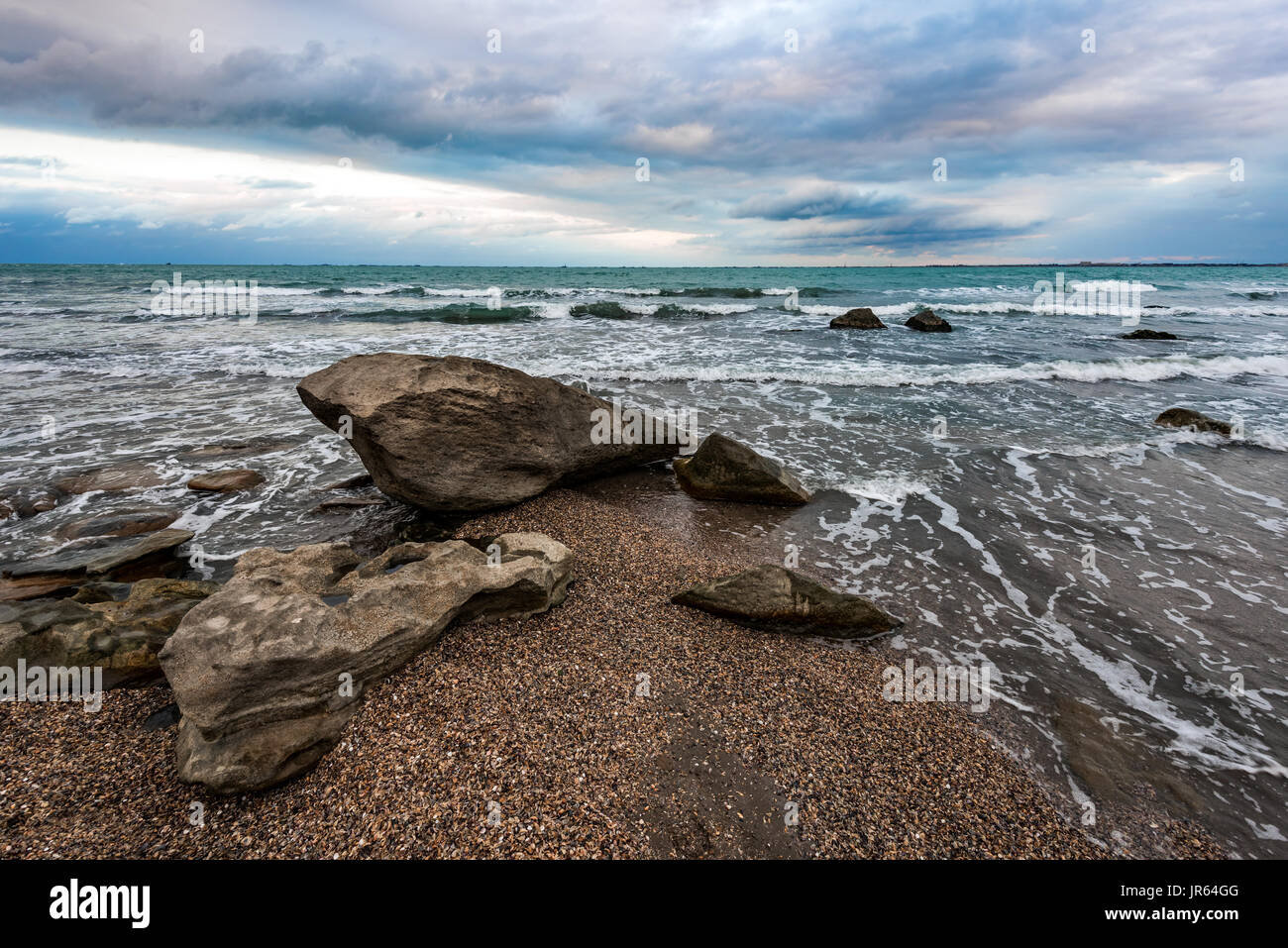 Dramatic beautiful seascape, coast line Stock Photo - Alamy