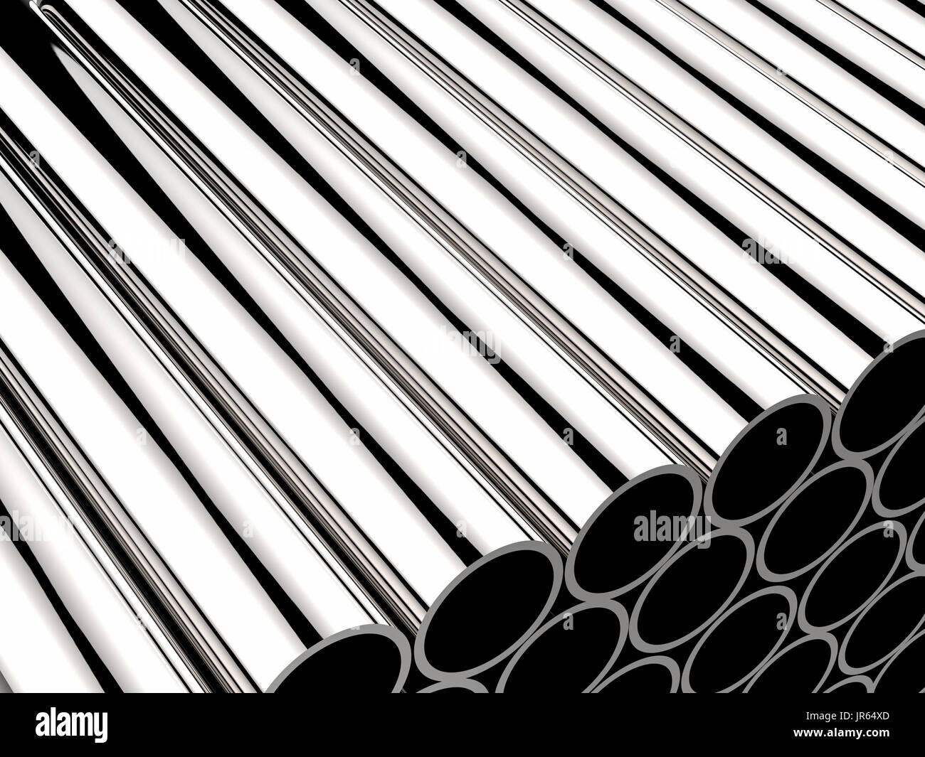 Silver pipes metal plumbing hi-res stock photography and images - Alamy