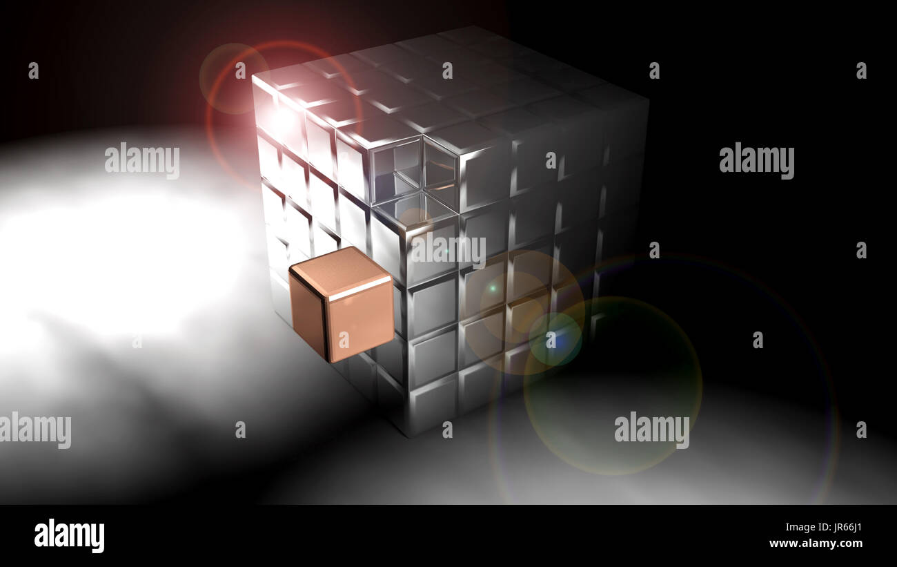 Many 3d cubes hi-res stock photography and images - Alamy