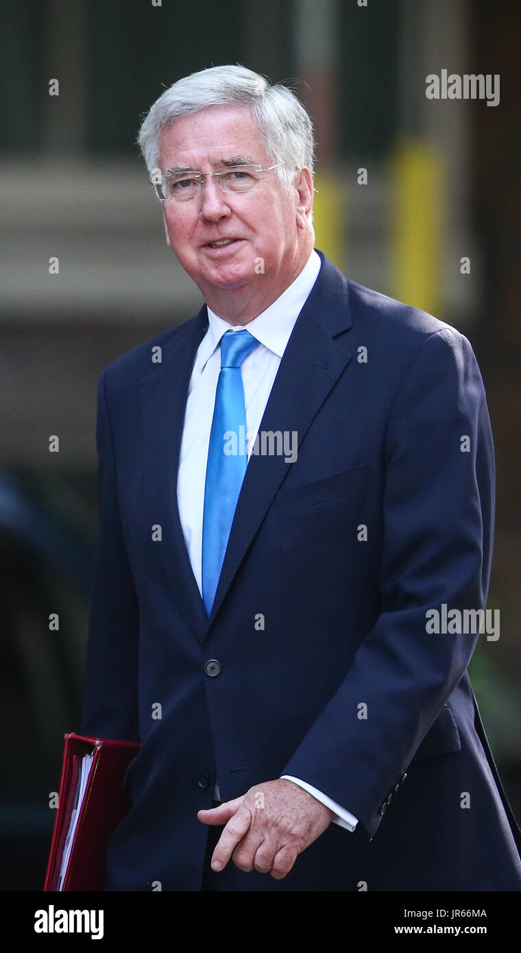 Sir Michael Fallon, Secretary of State for Defence, arriving for the ...
