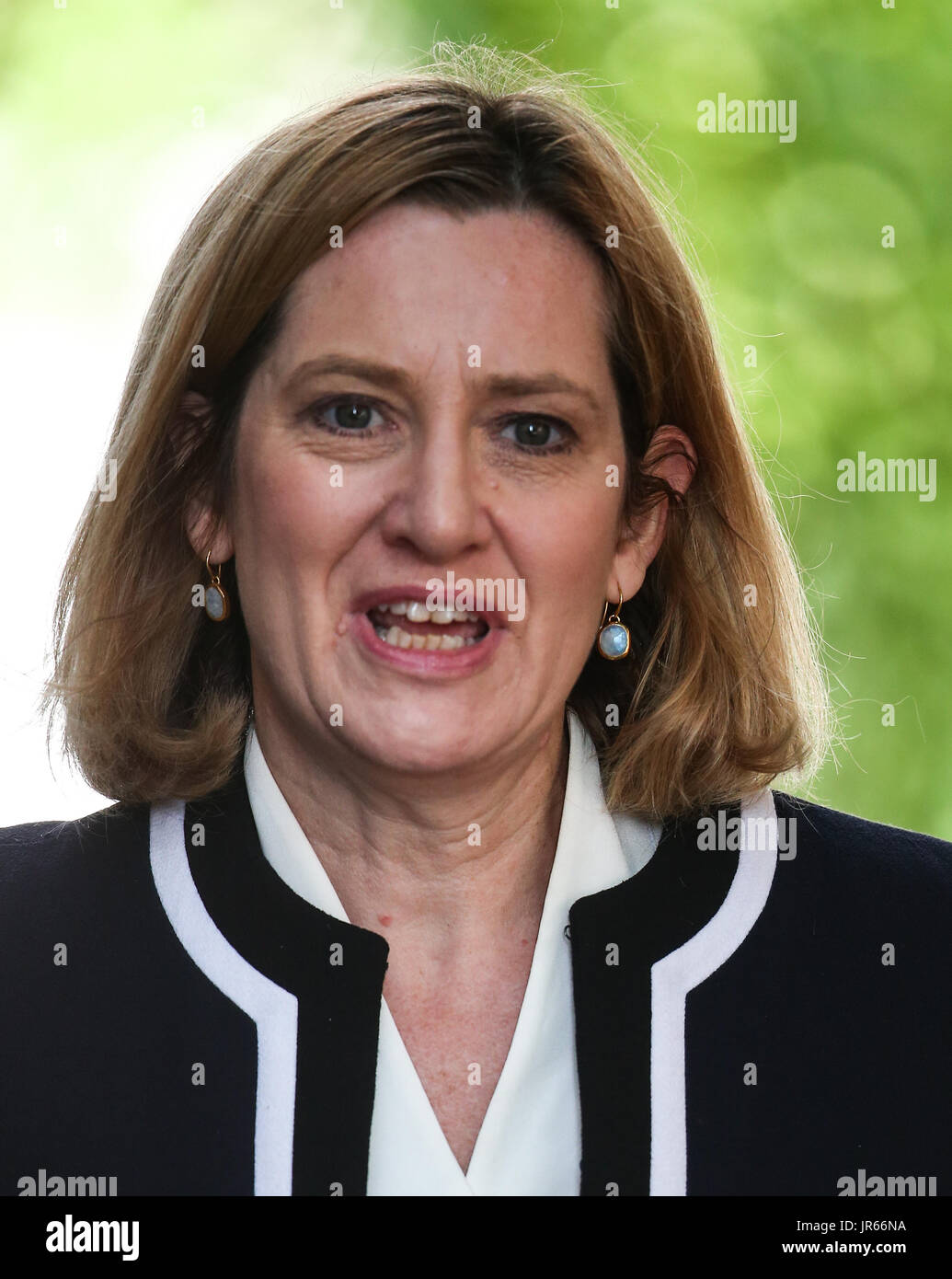 Amber rudd arriving for hi-res stock photography and images - Alamy