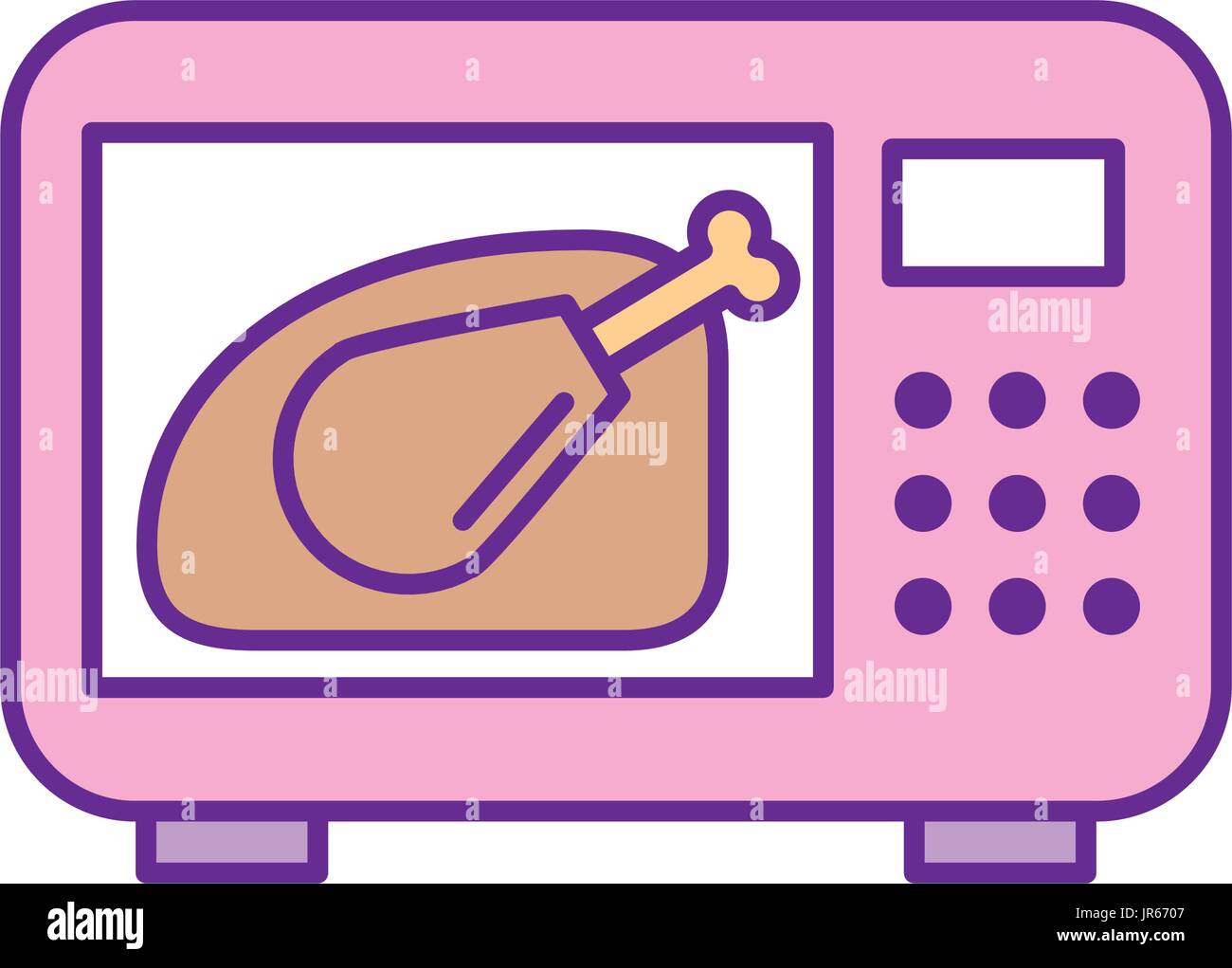 Microwave grill Stock Vector Images - Alamy