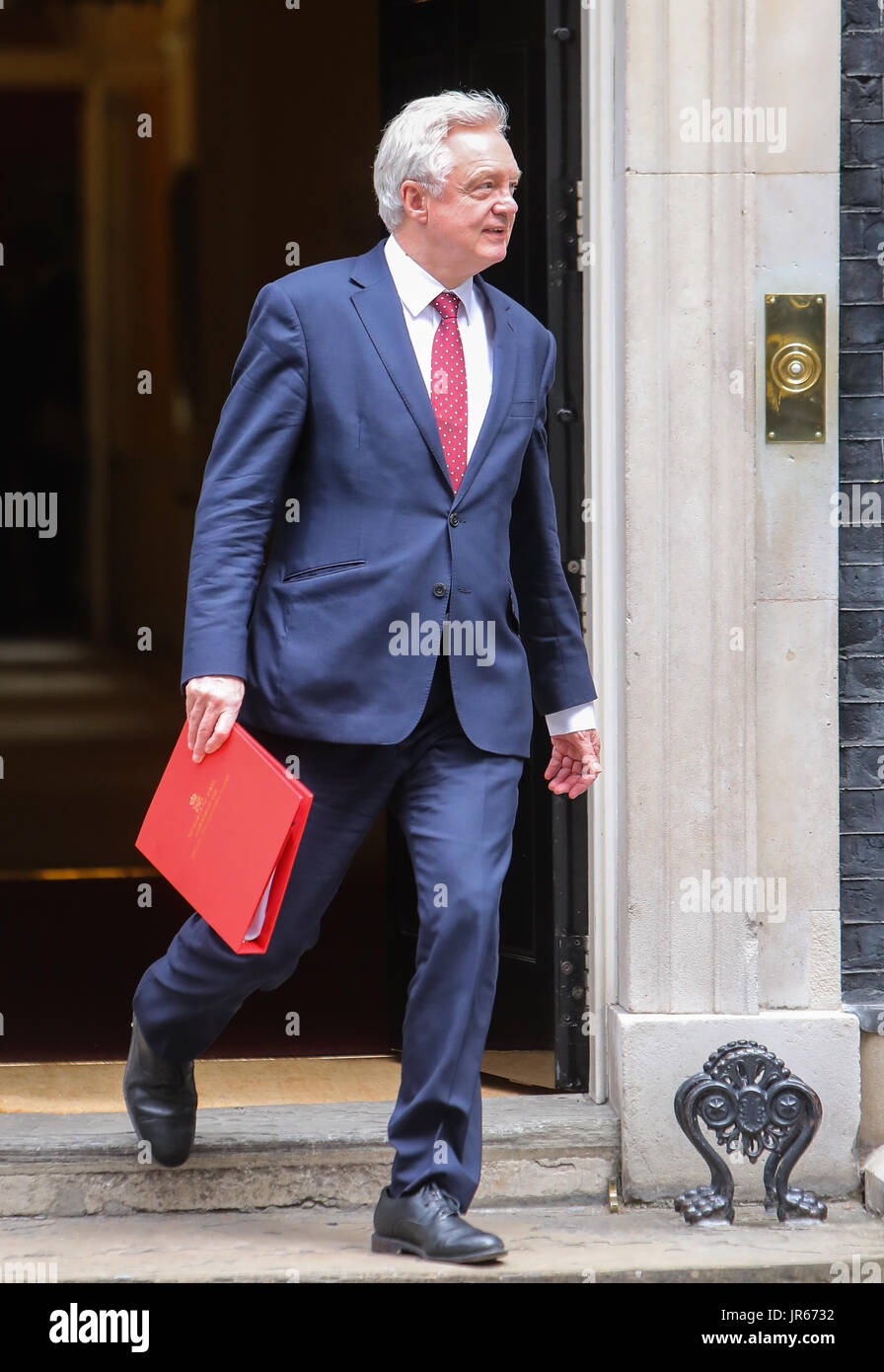 Ministers attend the weekly Cabinet Meeting at 10 Downing Street Featuring: David Davis MP Where ...