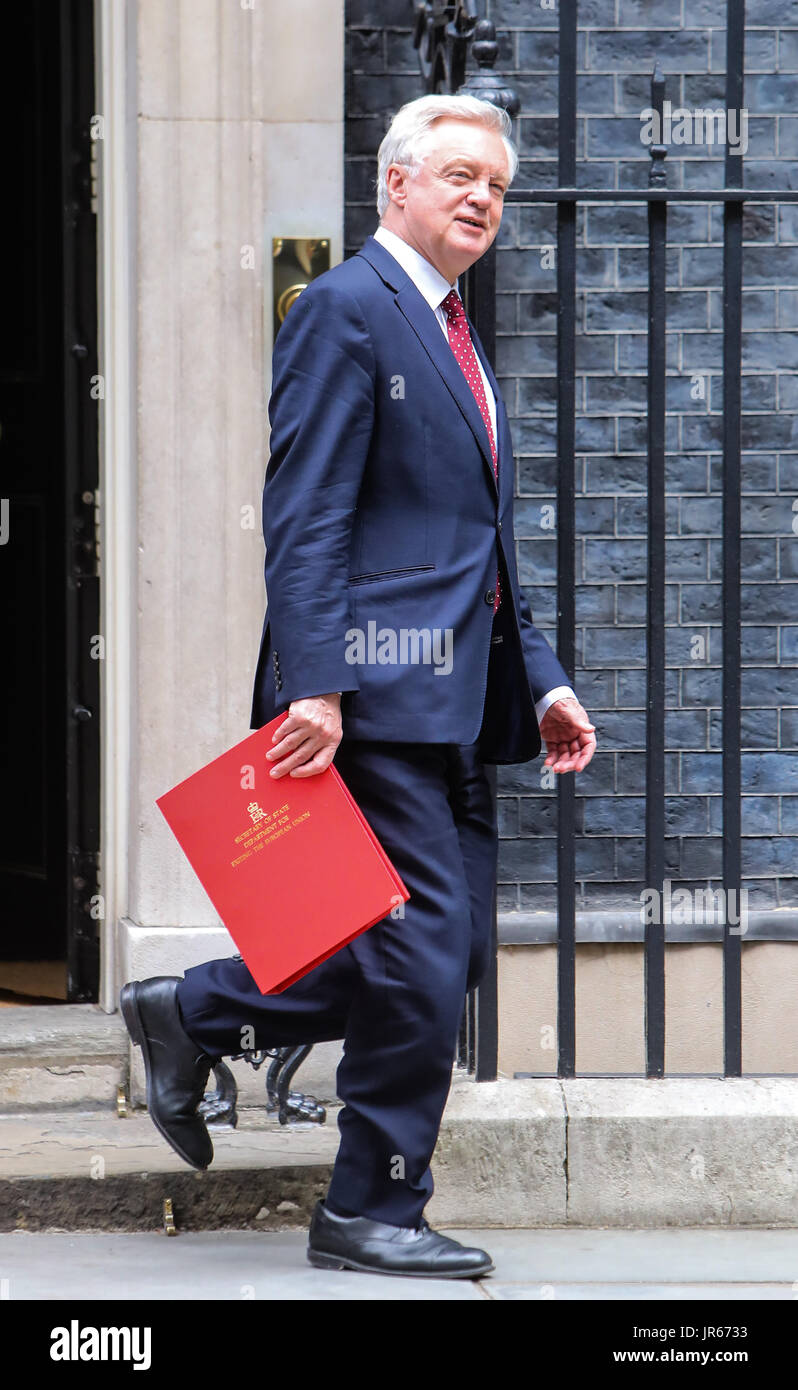 Ministers attend the weekly Cabinet Meeting at 10 Downing Street Featuring: David Davis MP Where ...