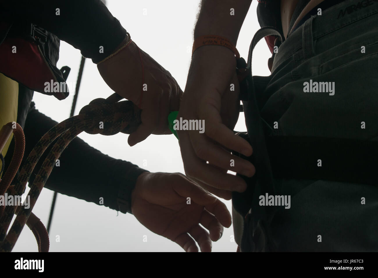 Zip lining Stock Photo - Alamy