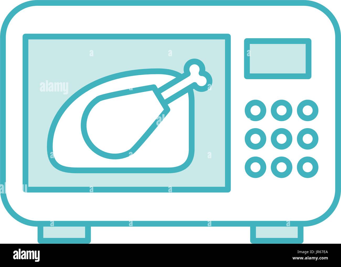 Microwave grill Stock Vector Images - Alamy
