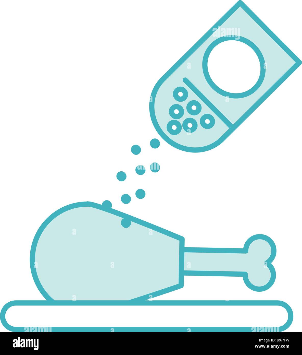 Chicken food dispenser Stock Vector Images - Alamy