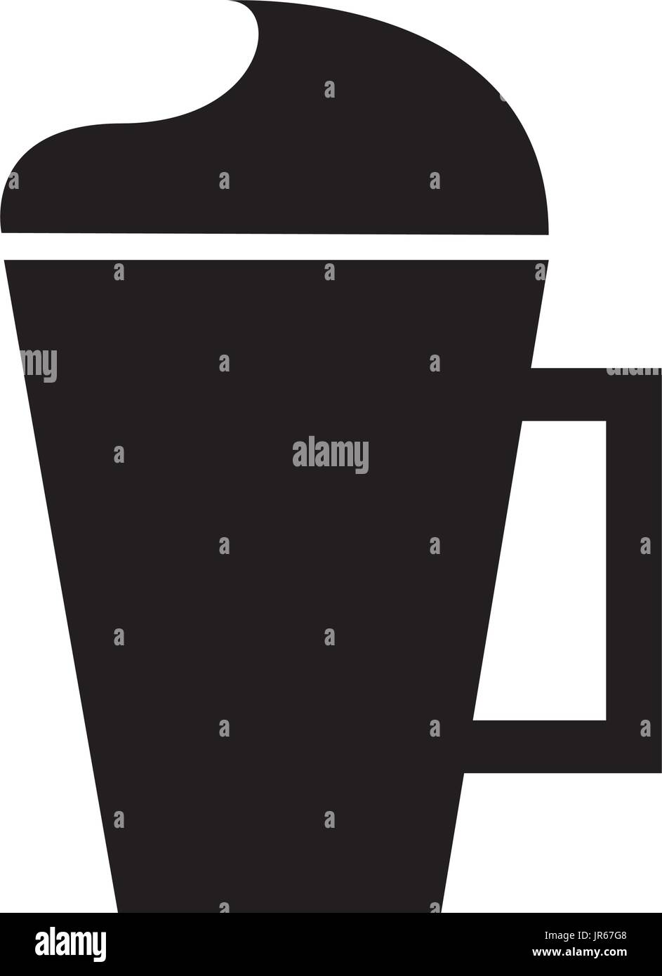 iced coffee cup isolated icon Stock Vector Image & Art - Alamy