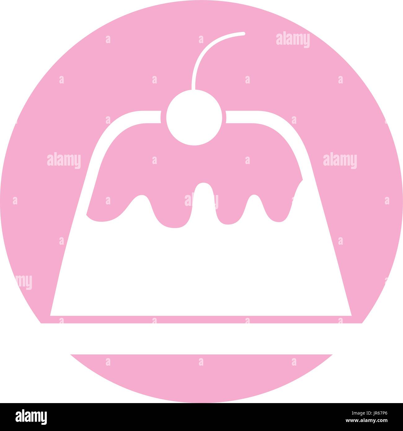 sweet pudding isolated icon Stock Vector Image & Art - Alamy