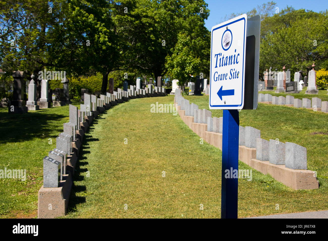 Titanic Grave Site, Fairview Lawn Cemetery, Halifax, Nova Scotia ...